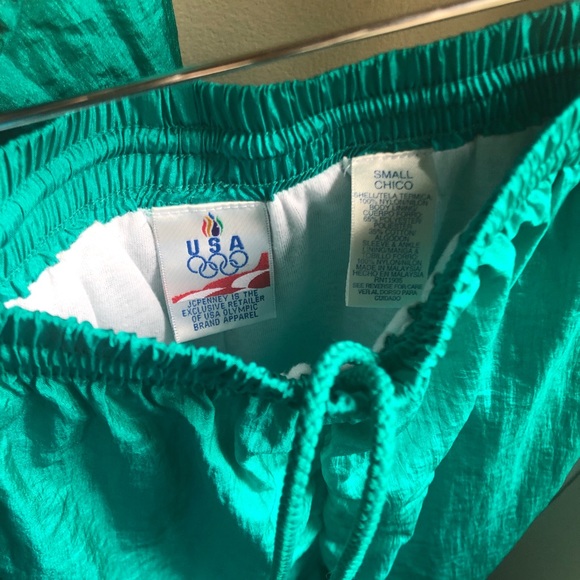 Vintage | Jackets & Coats | Vintage Olympics Track Suit Set Teal Size ...